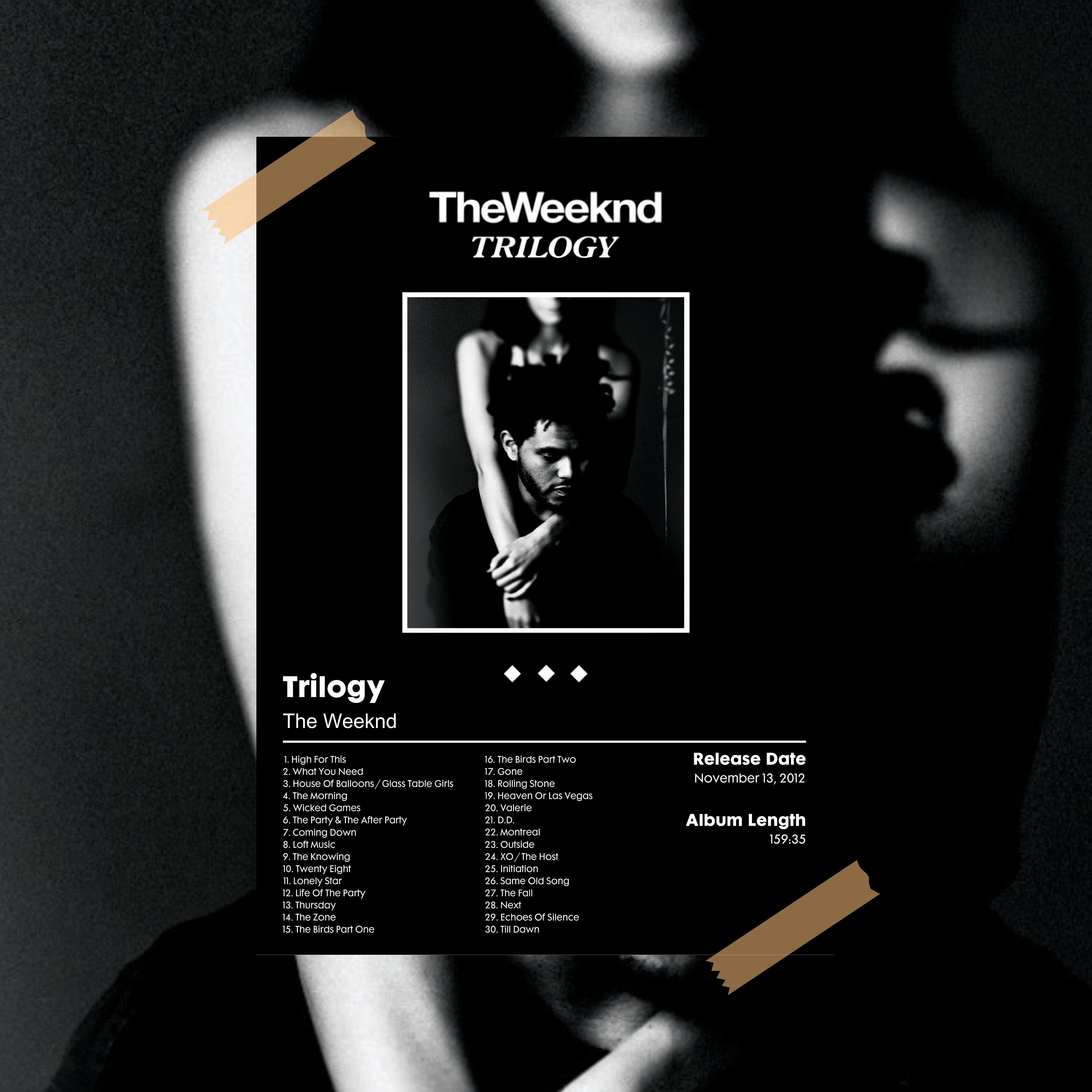 The Weeknd Trilogy Album Cover