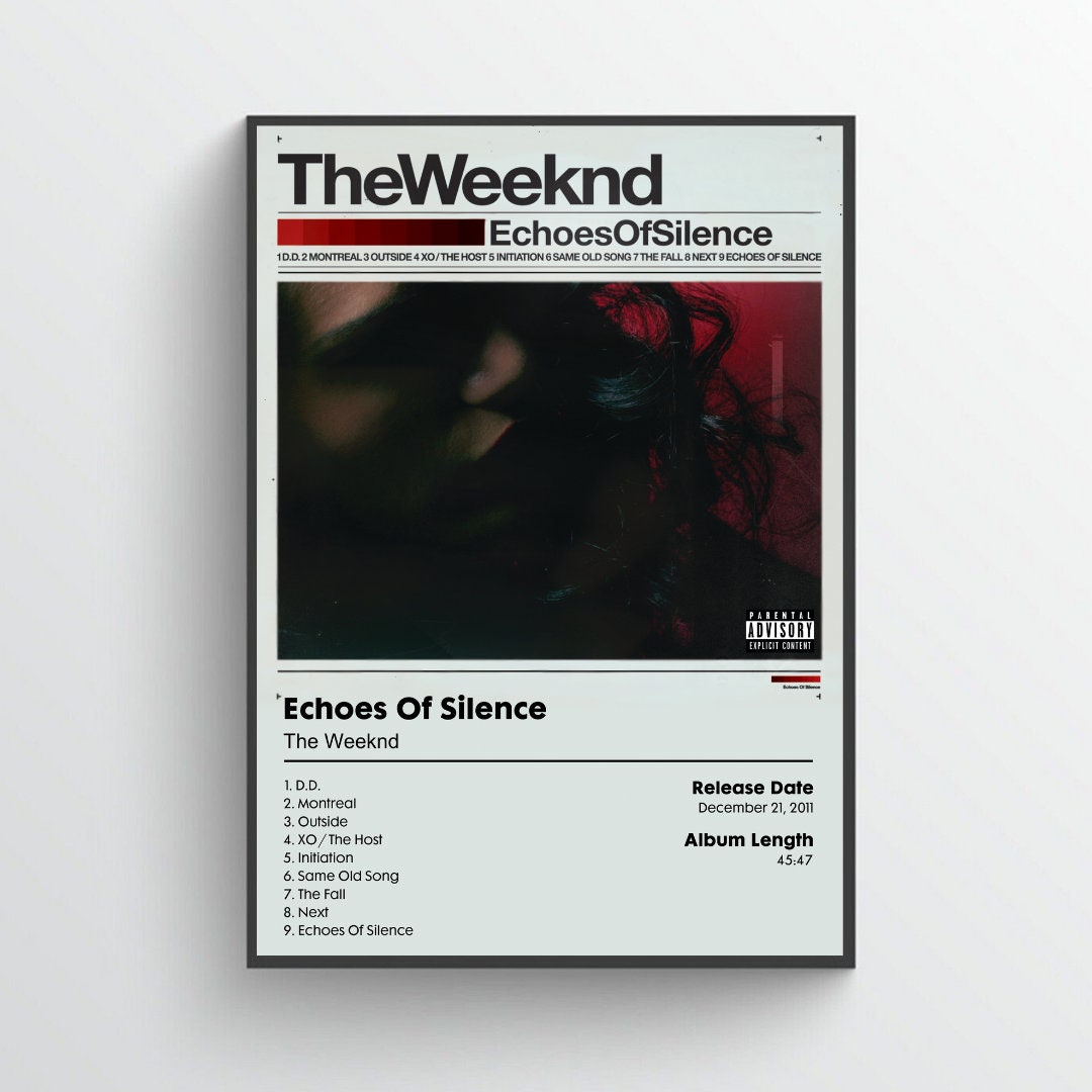 The Weeknd - Echoes of Silence - Album Poster - Etsy