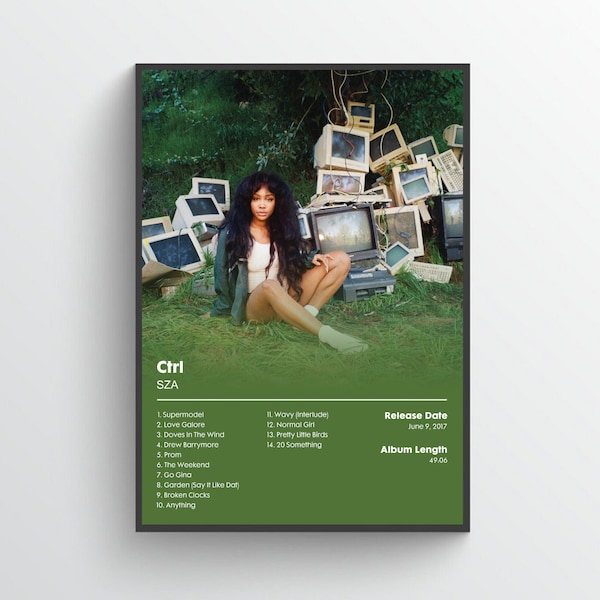 Sza Ctrl Album Poster - Etsy UK