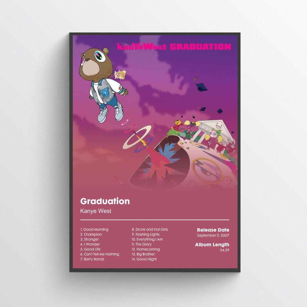 Kanye West - Graduation - Album Poster - Etsy