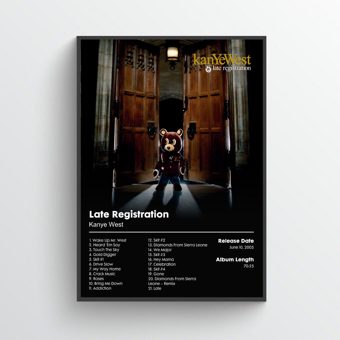 Kanye West - Late Registration - Album Poster - Etsy