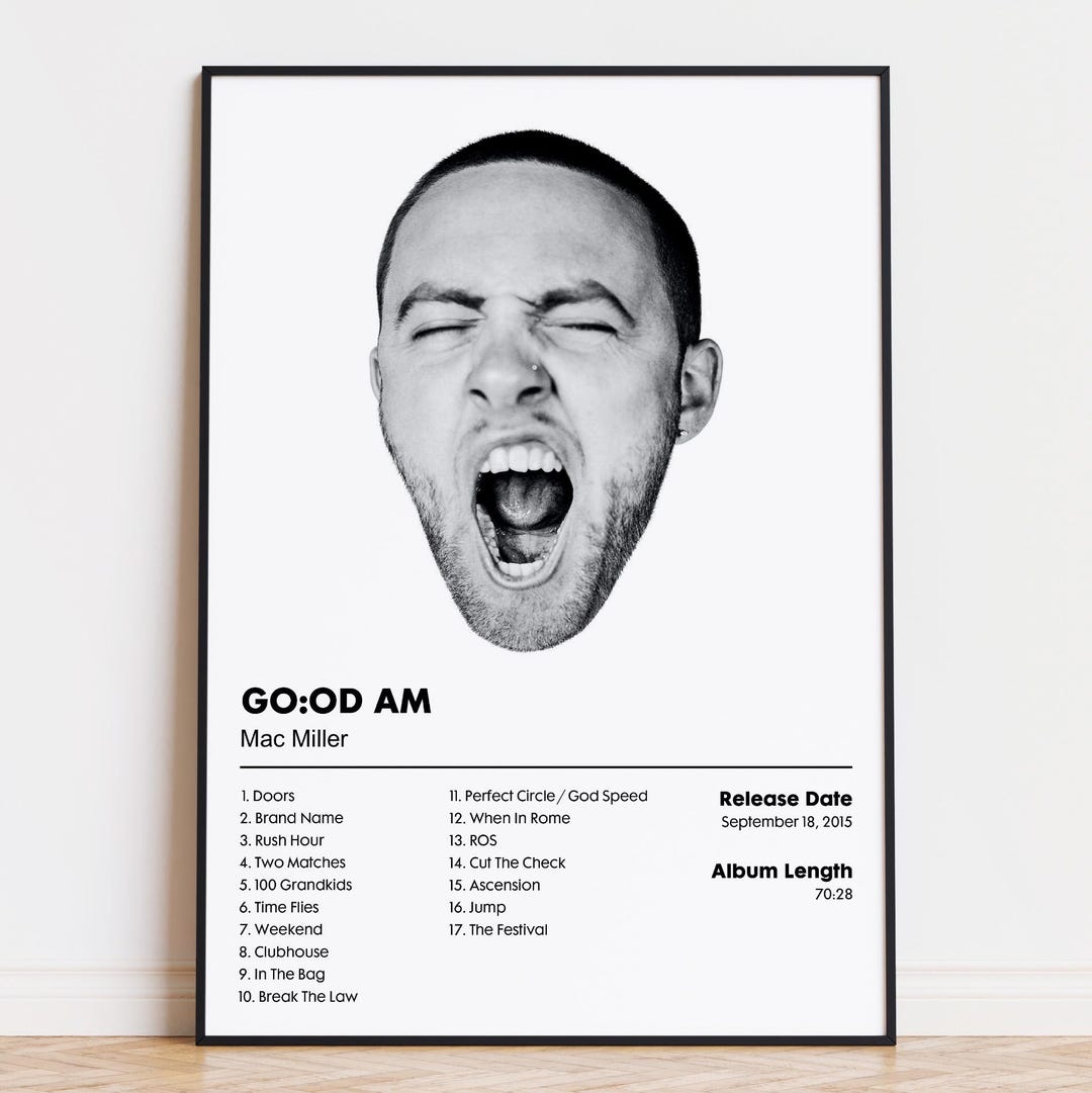 Mac Miller - Good AM - Album Poster Print - Etsy