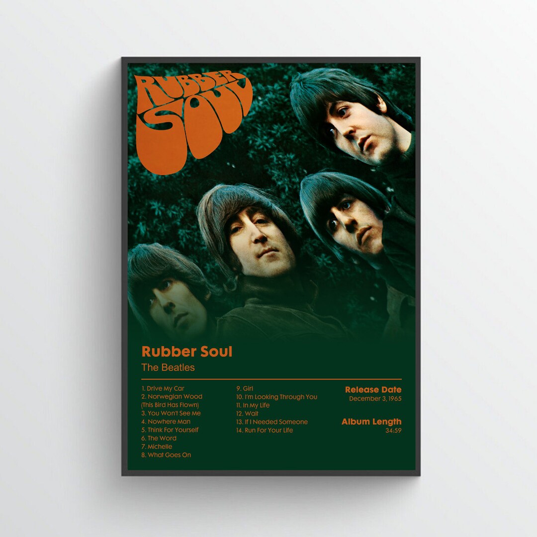 The Beatles - Rubber Soul - Album Poster - Etsy