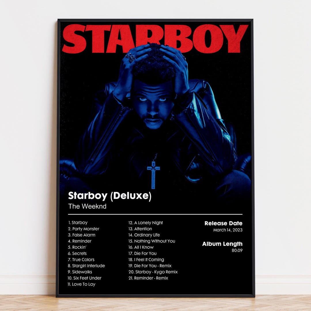 The Weeknd - Starboy Deluxe - Album Poster Print - Etsy