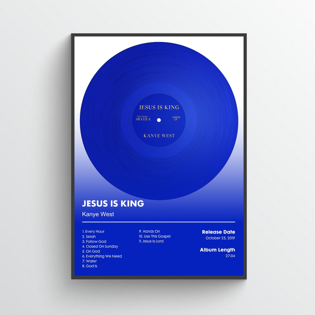 Kanye West - JESUS IS KING - Album Poster - Etsy UK