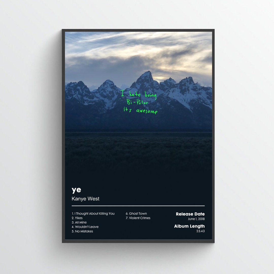 Kanye West Ye Album Poster - Etsy