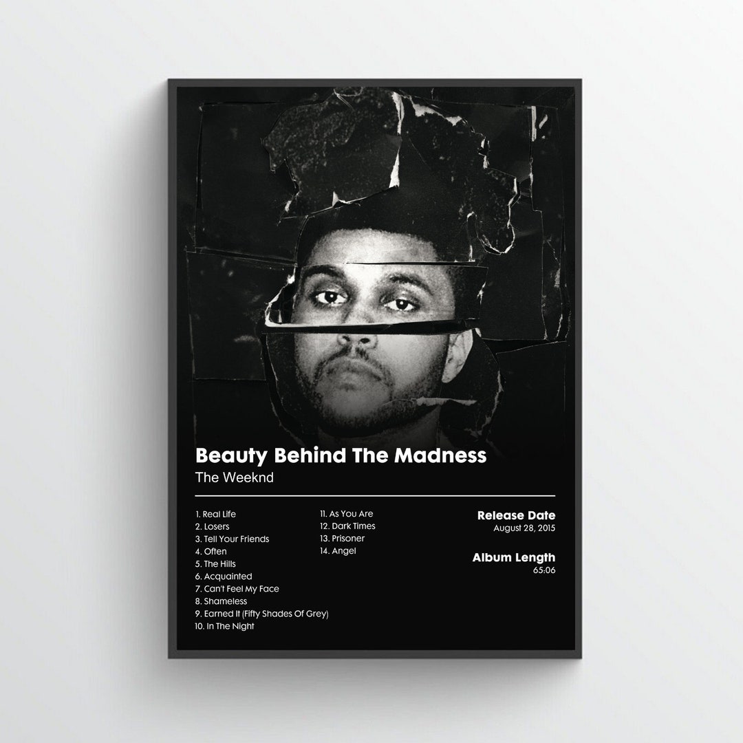 The Weeknd - Beauty Behind the Madness - Album Poster - Etsy