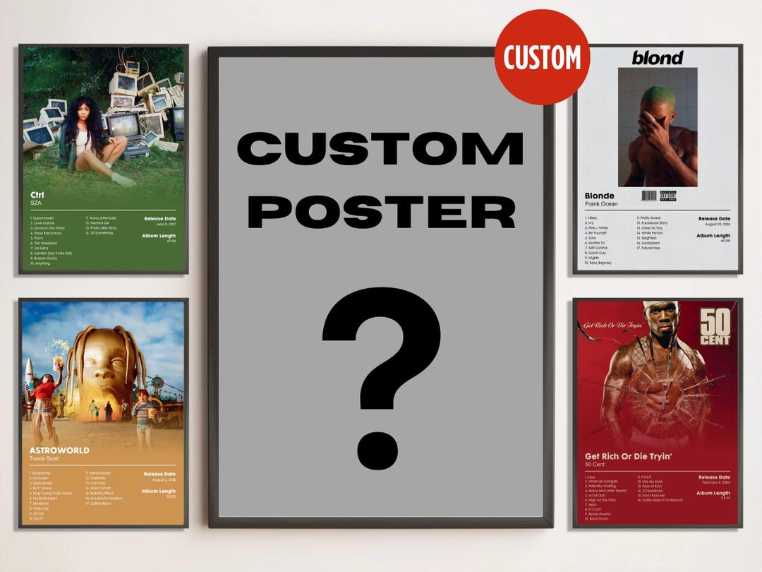 Custom Album Poster - Custom Music Poster - Etsy UK