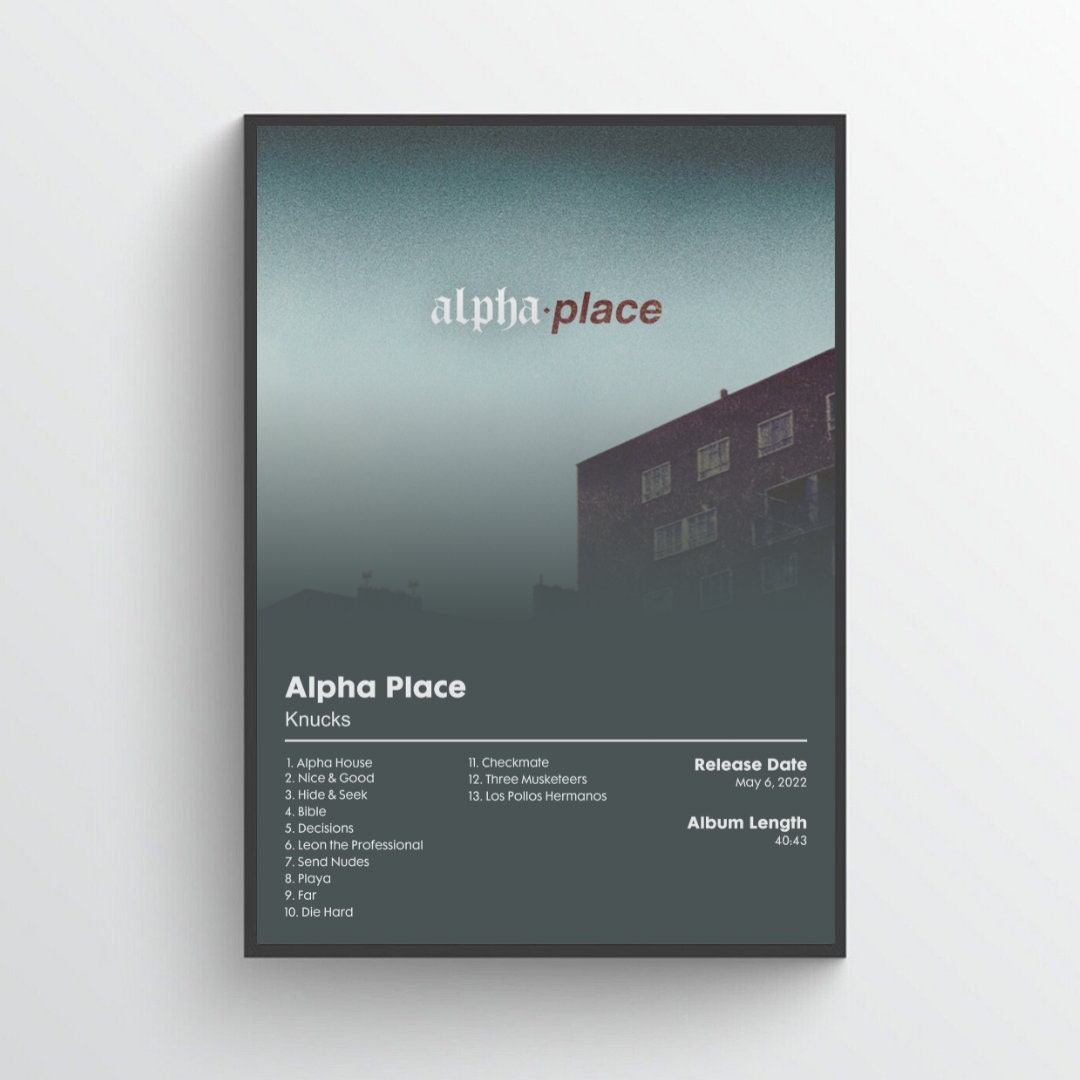 Knucks - Alpha Place - Album Poster - Etsy UK