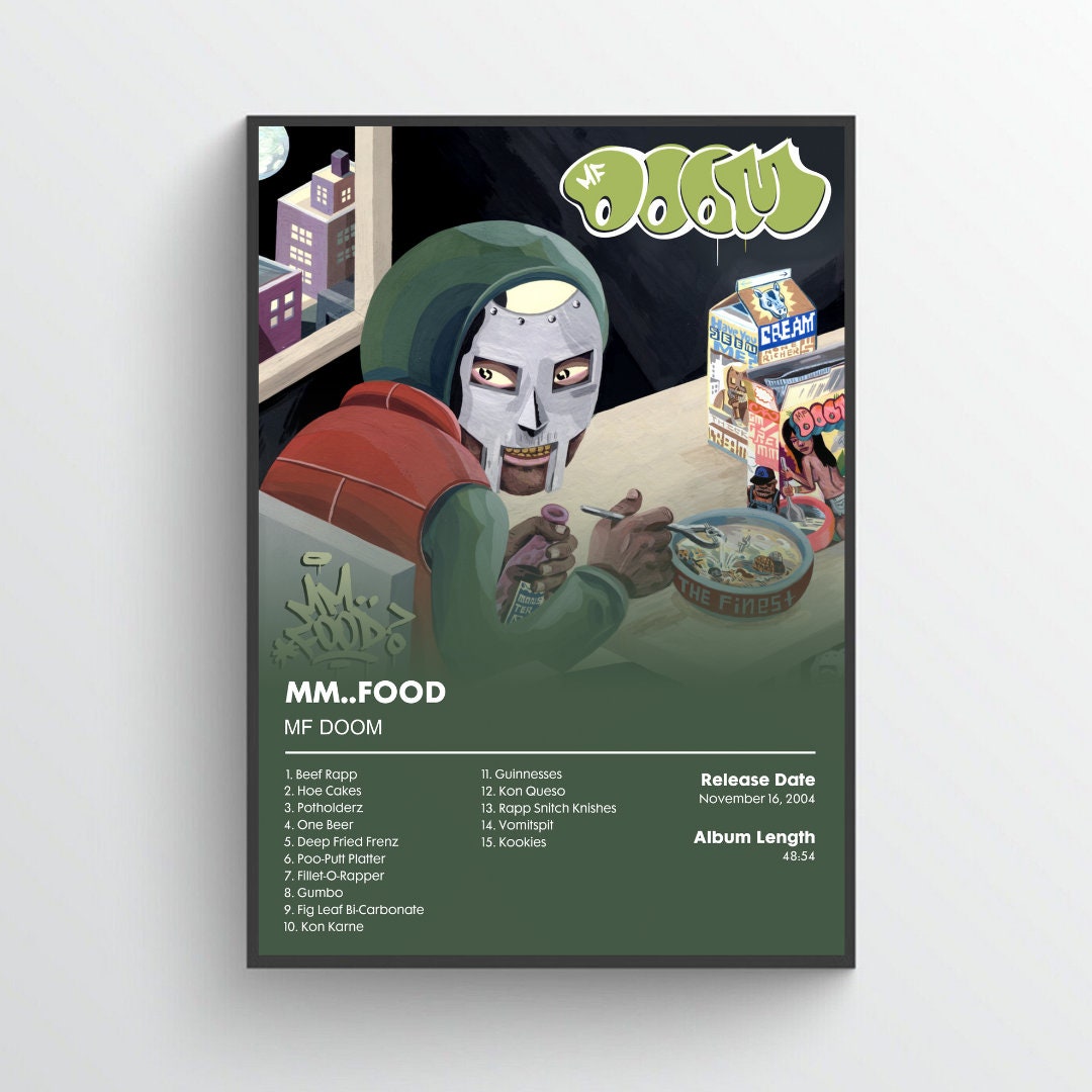 Mf Doom - Mm..food - Album Poster - Etsy UK
