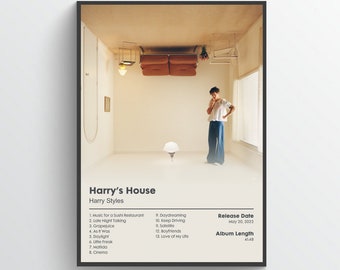 Harry Styles - Harry's House - Album Poster - Etsy UK