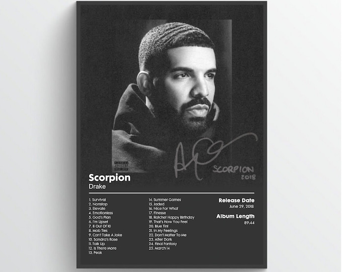 Drake Scorpion Album Poster - Etsy