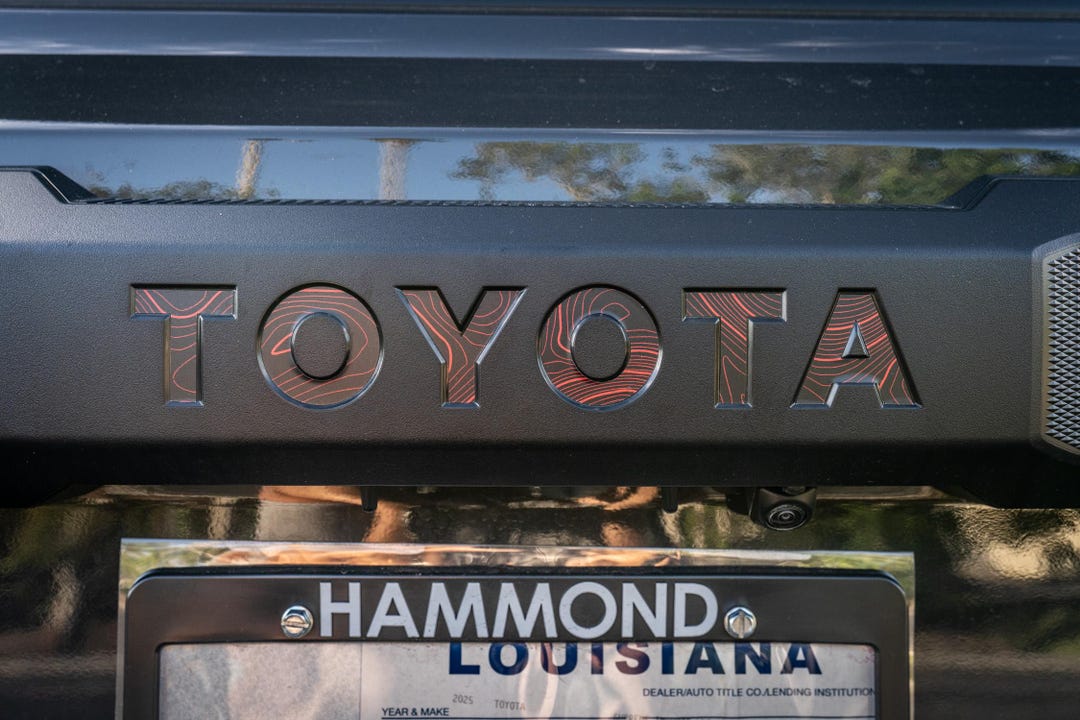 2025 Toyota 4runner Topographic Rear Tailgate Liftgate Letter Inlays ...