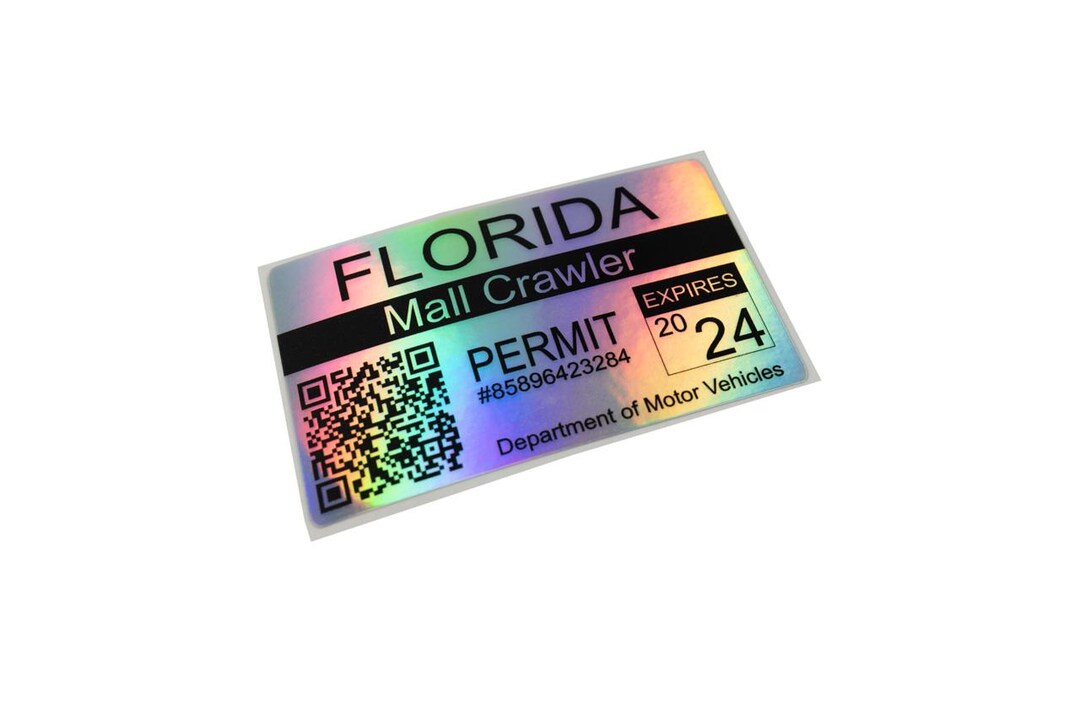 Mall Crawler Permit Joke Sticker - Offroad Car Decal - Etsy