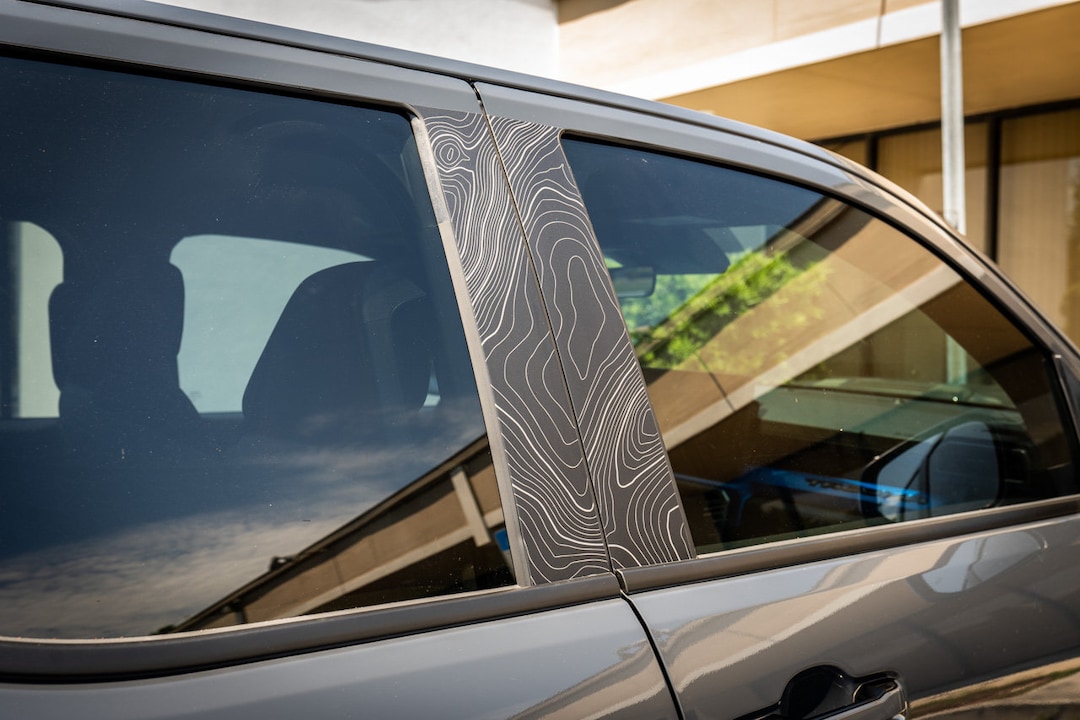 2024 Toyota Tacoma Topographic Map B Pillar Overlays Decals Stickers ...