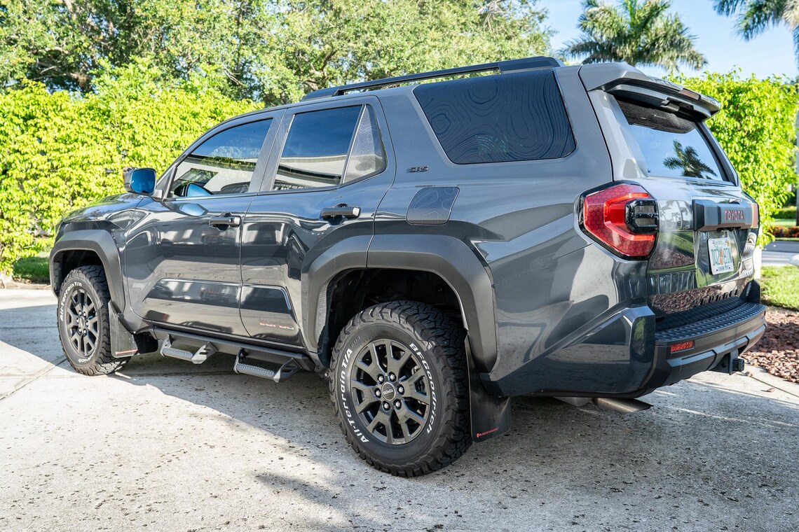 2025 Toyota 4runner 6th Gen Topographic Map Window Overlays Decals ...