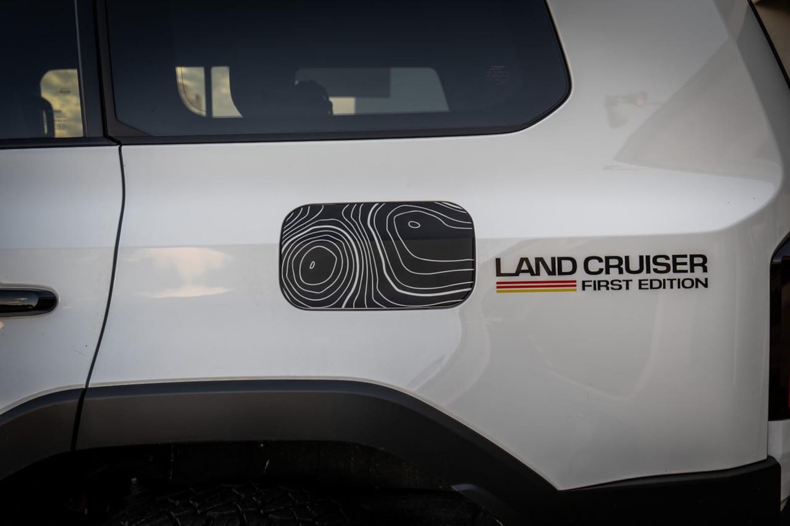 2024 Toyota Land Cruiser LC 250 Topographic Fuel Door Overlay Decal ...