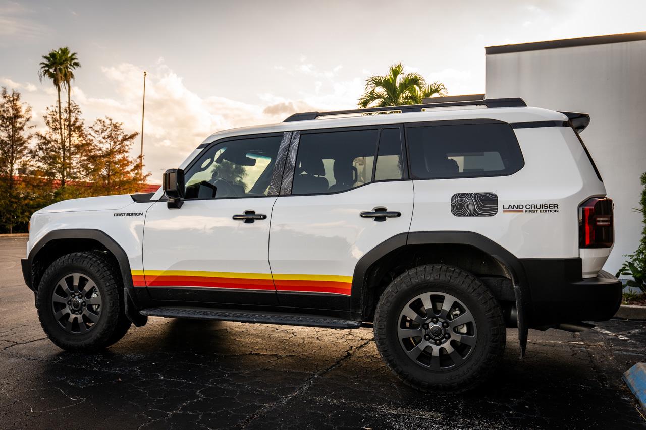 2024 Toyota Land Cruiser LC 250 Topographic Fuel Door Overlay Decal ...