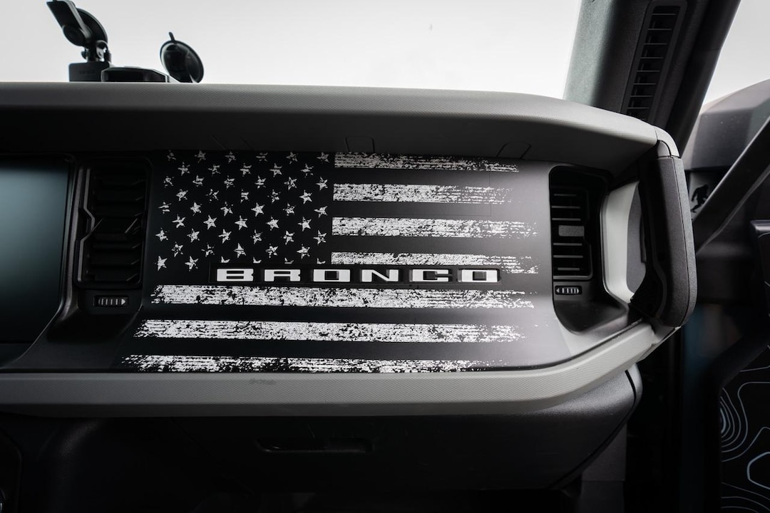 2021+ Bronco Freedom Dash Overlay - American Flag - Decals Stickers - Etsy