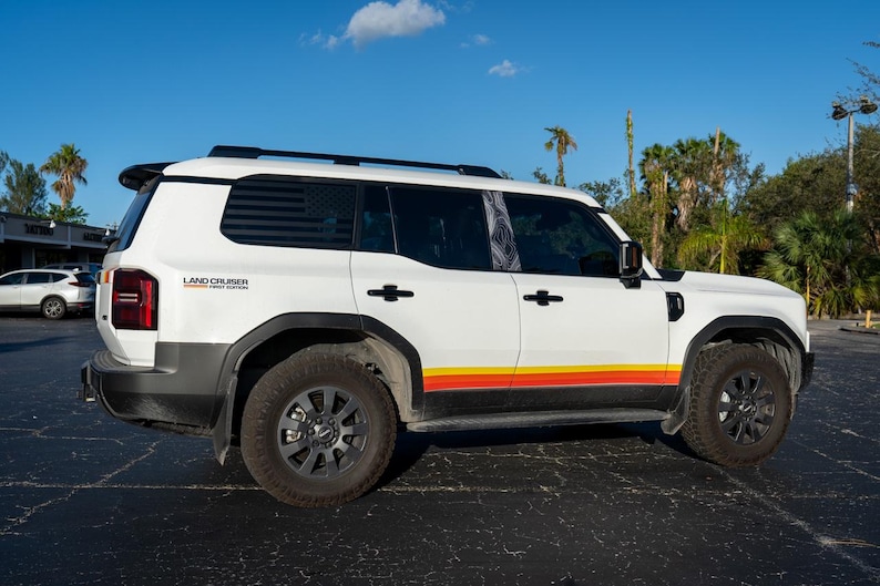 2024 Toyota Land Cruiser American Flag Window Overlays Decals Stickers ...