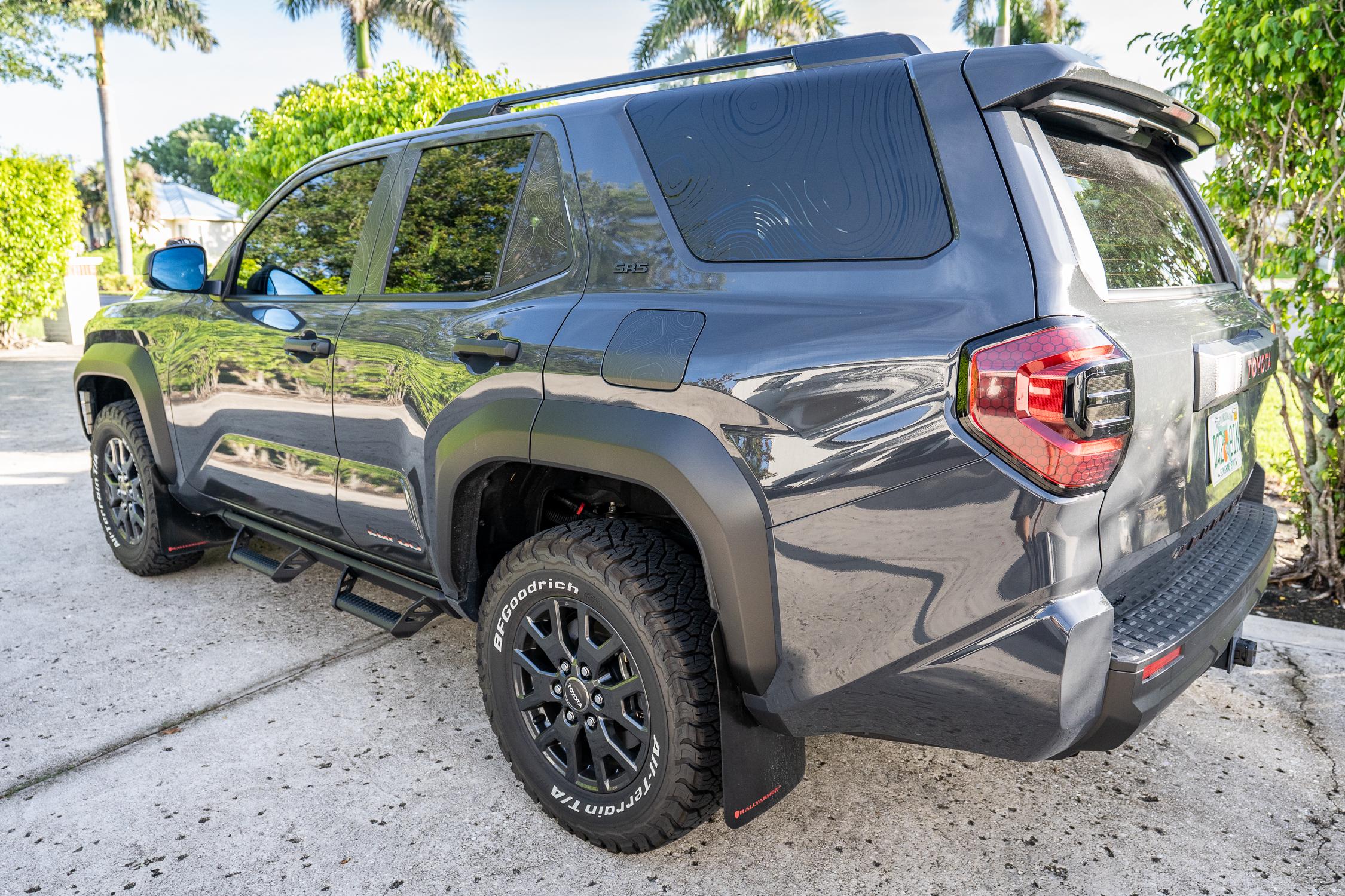 2025 Toyota 4runner 6th Gen Topographic Map Window Overlays Decals ...