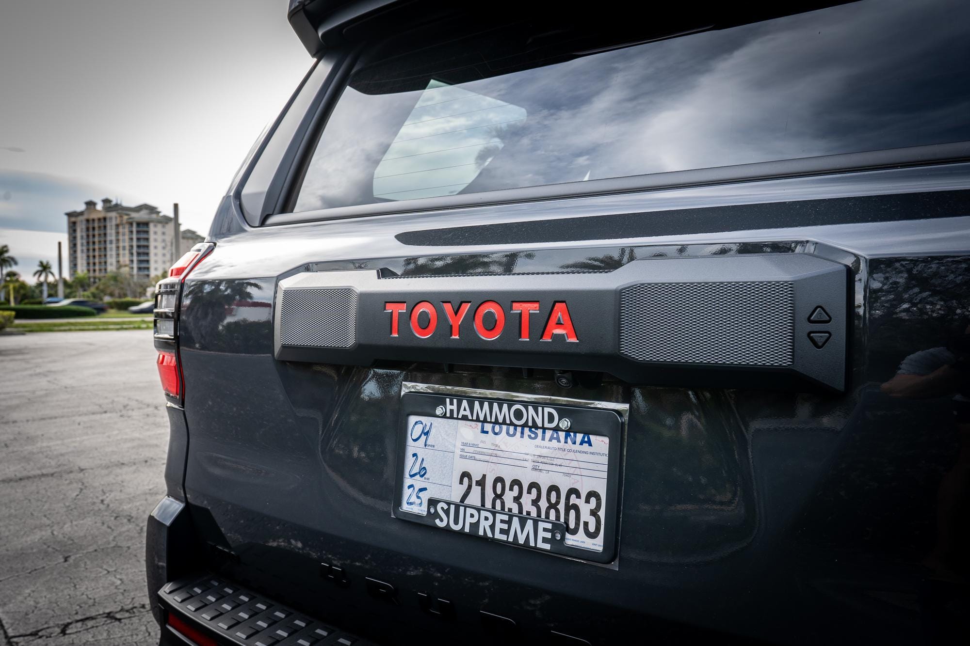 2025 Toyota 4runner Rear Tailgate Liftgate Letter Inlays 6th Generation ...