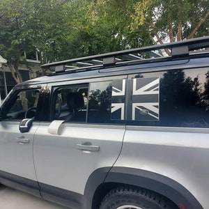 Defender 110 / 130 Rear Window Union Jack Overlay Decal 2020 2021 2022 ...