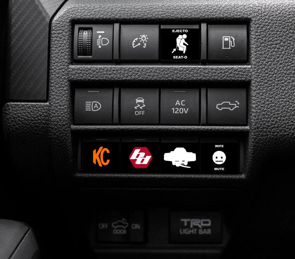 Toyota 2024 Land Cruiser OE Style Switch Labels and Switches 2025 2026 ...