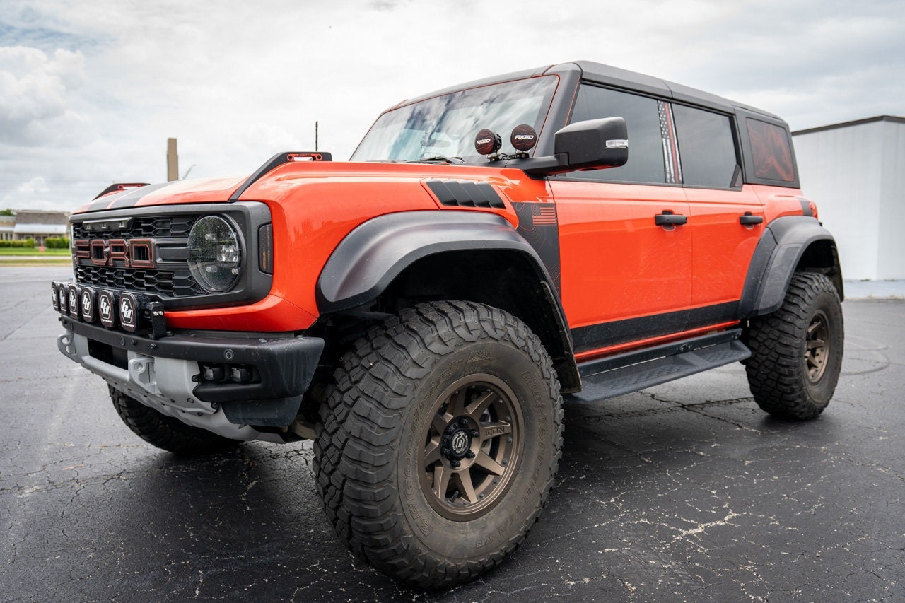 2022+ Ford Bronco Raptor Fender Vent Black Out Kit Decals Stickers ...