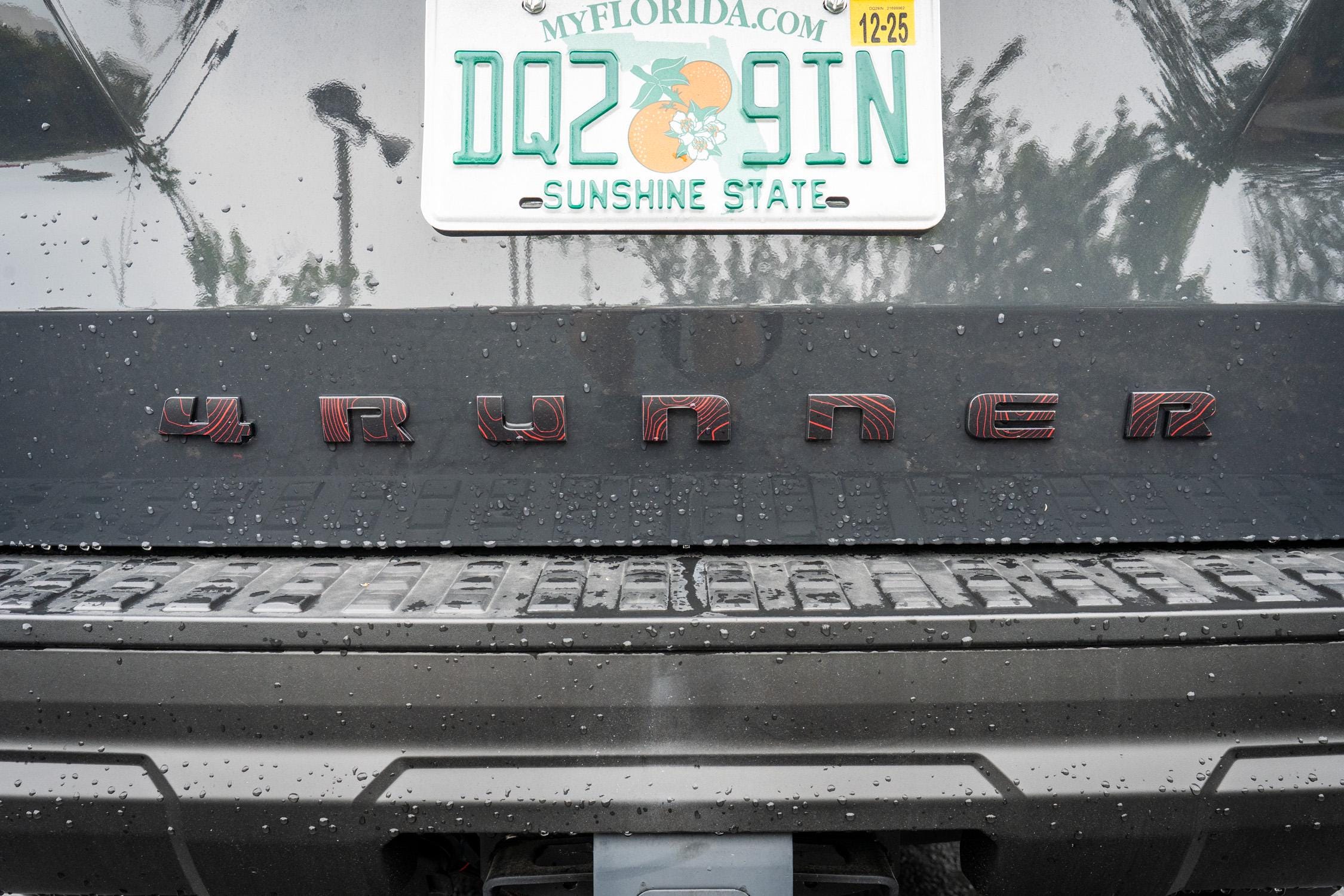 2025 Toyota 4RUNNER Topographic Rear Tailgate Liftgate Letter Overlays ...