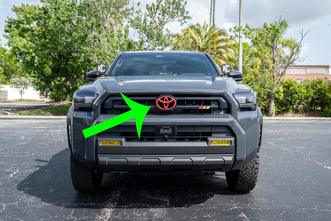 Toyota 4runner Front Emblem Overlay - 6th Gen - Factory Black Emblem ...