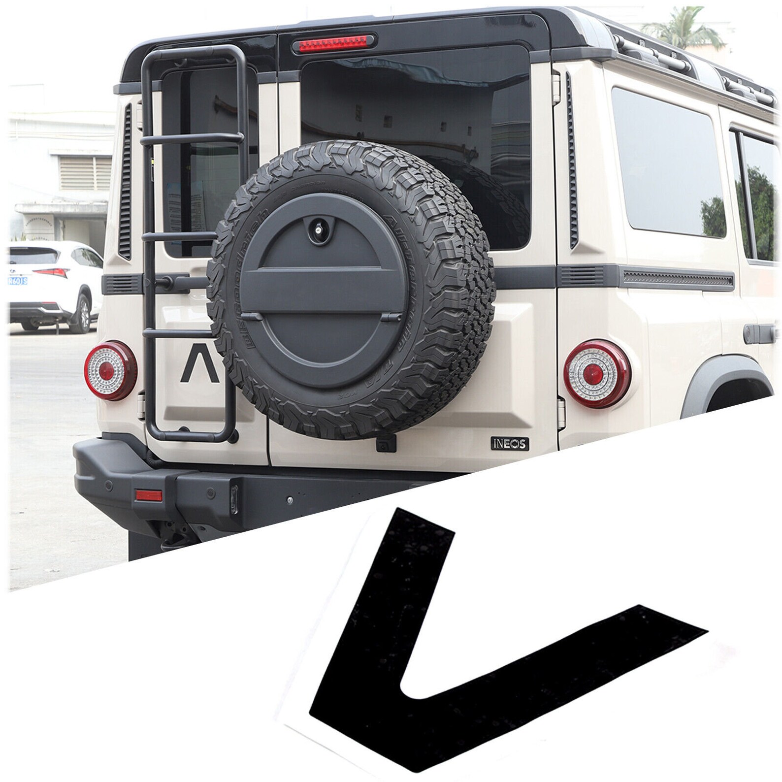 INEOS Grenadier Tailgate Lambda Logo Emblem Sticker Decal - Etsy