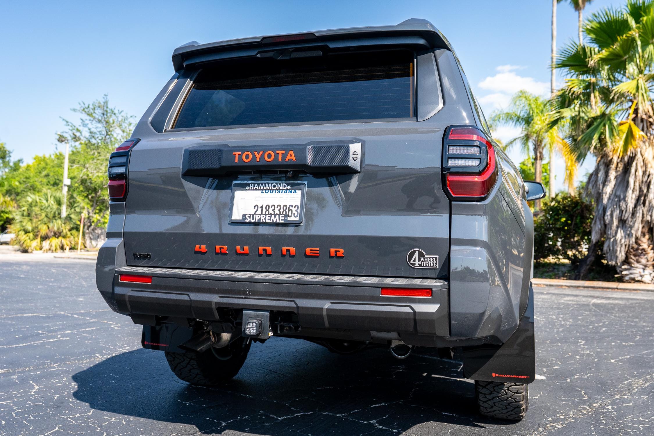 2025 Toyota 4RUNNER Rear Tailgate Liftgate Letter Overlays 6th ...