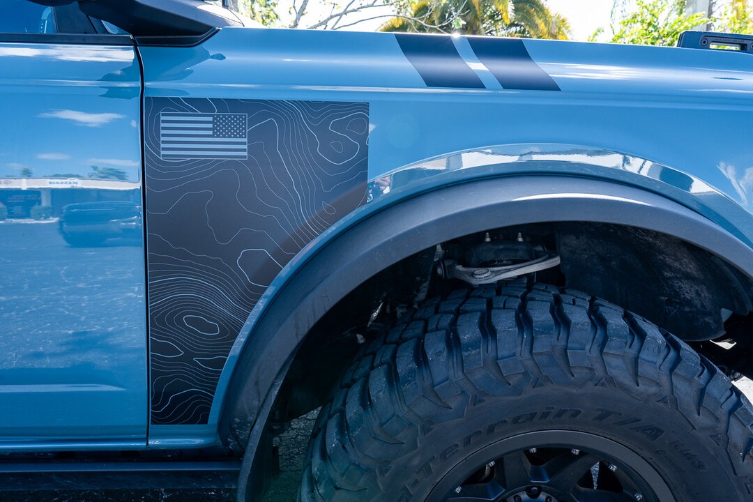 Bronco Fender Overlays Decals Like Everglades 2021 2022 2023 - Etsy