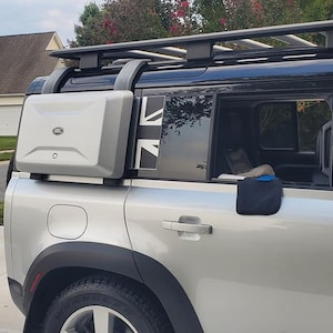 Defender 110 / 130 Rear Window Union Jack Overlay Decal 2020 2021 2022 ...