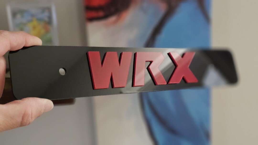 Subaru Wrx License Plate W/bolts - Etsy