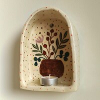 Contemporary Shrines, Ceramic Shrines, Handmade Wall Shelf, Wall Candy ...