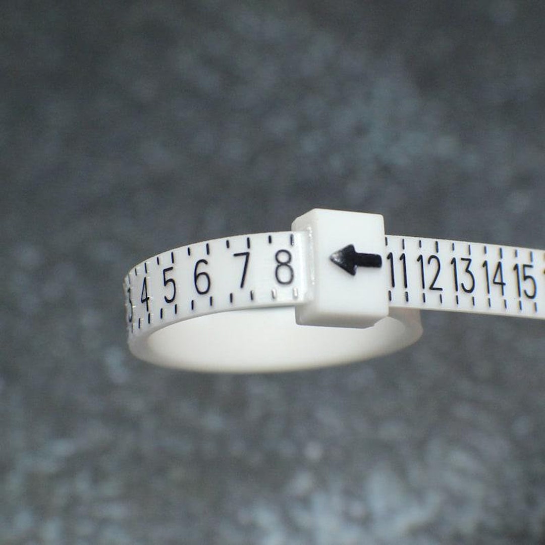 Ring Sizer, Adjustable Plastic Ring Size Finder, Reusable US Ring Sizer ...