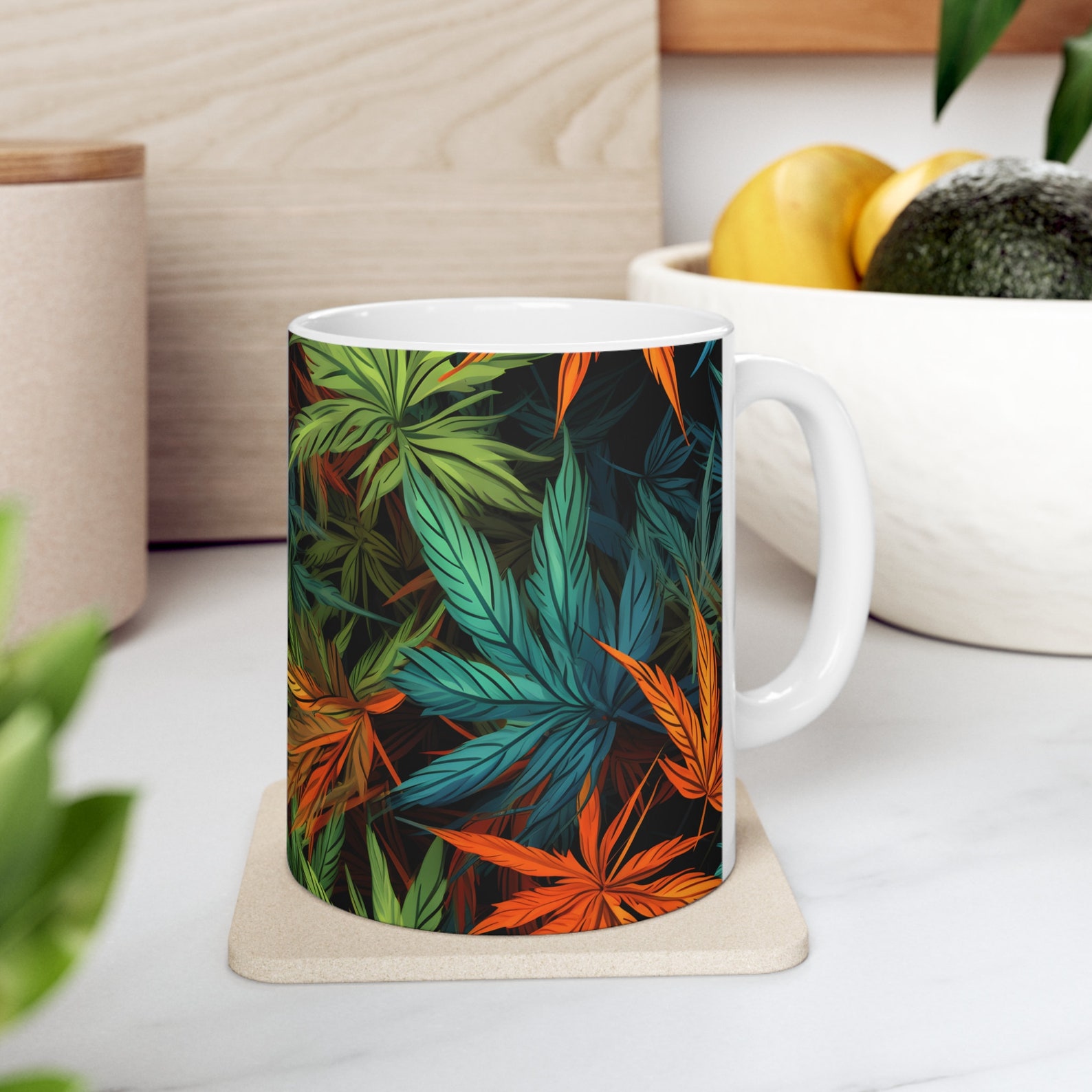 Natural Weed Pattern Marijuana Natural Pattern Marijuana Mug - Etsy
