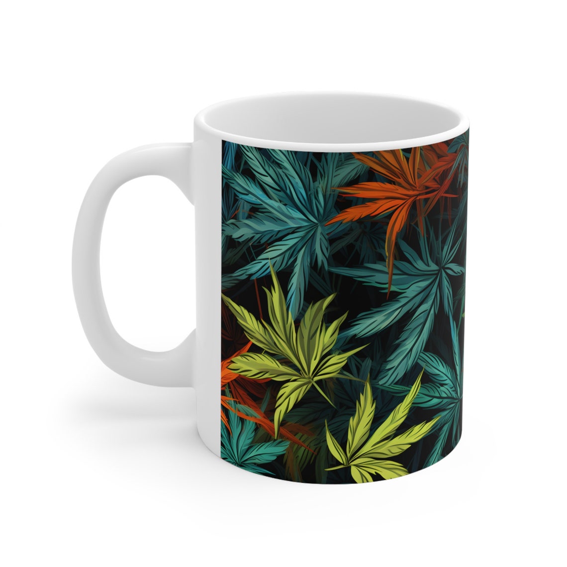 Natural Weed Pattern Marijuana Natural Pattern Marijuana Mug - Etsy