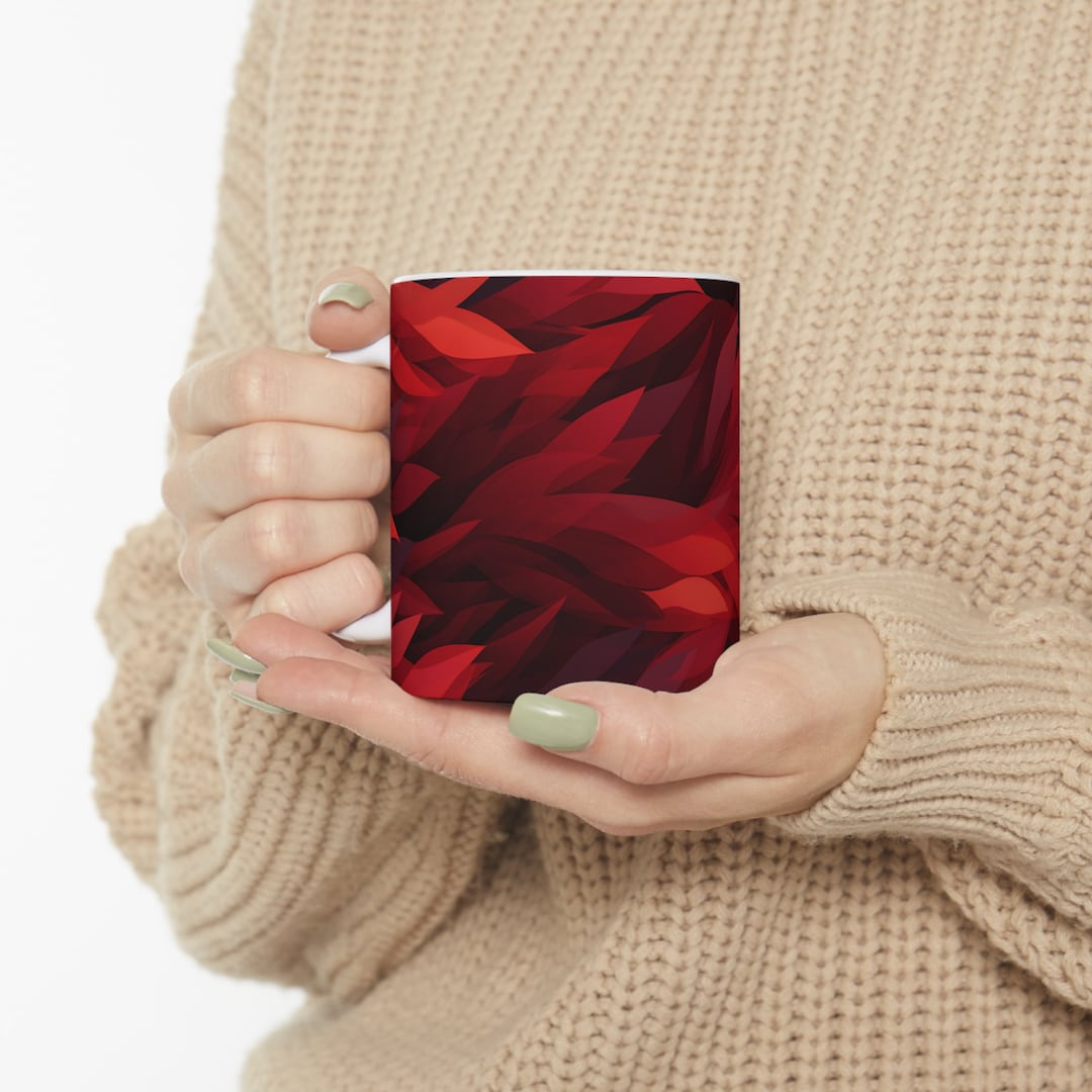 Ruby Pattern Mug Red Interesting Design Ruby Interesting - Etsy