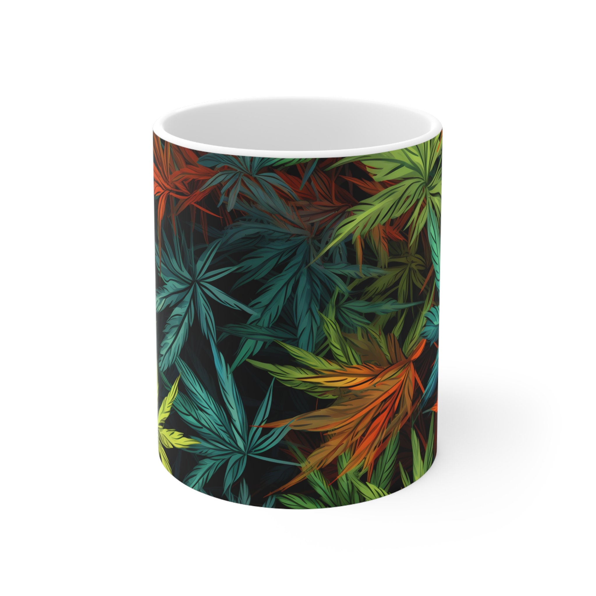 Natural Weed Pattern Marijuana Natural Pattern Marijuana Mug - Etsy