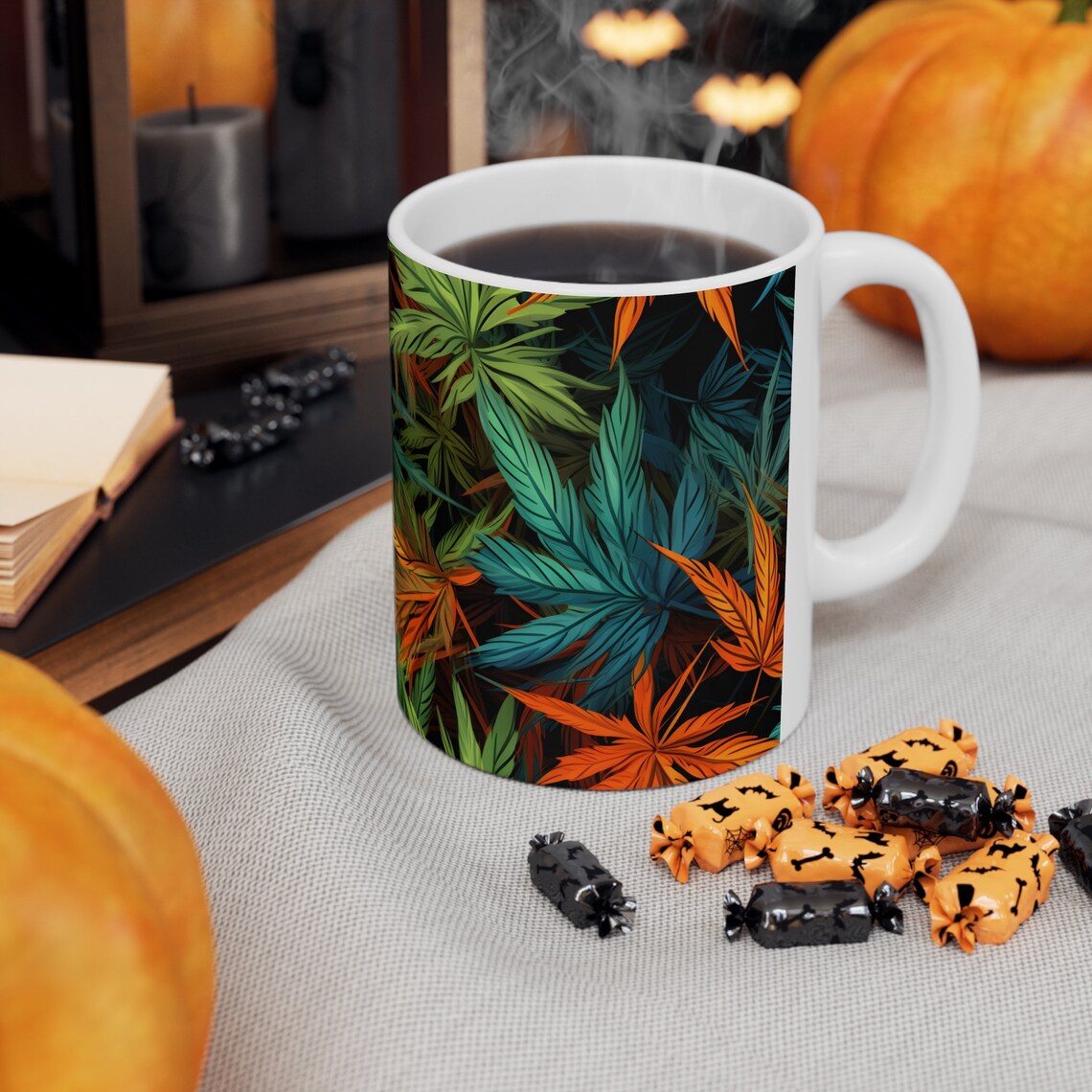 Natural Weed Pattern Marijuana Natural Pattern Marijuana Mug - Etsy