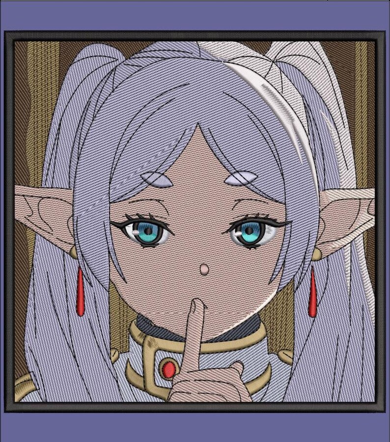 Elf Girl – Anime Machine Embroidery Design for Hoodie, T-shirt & Bag ...