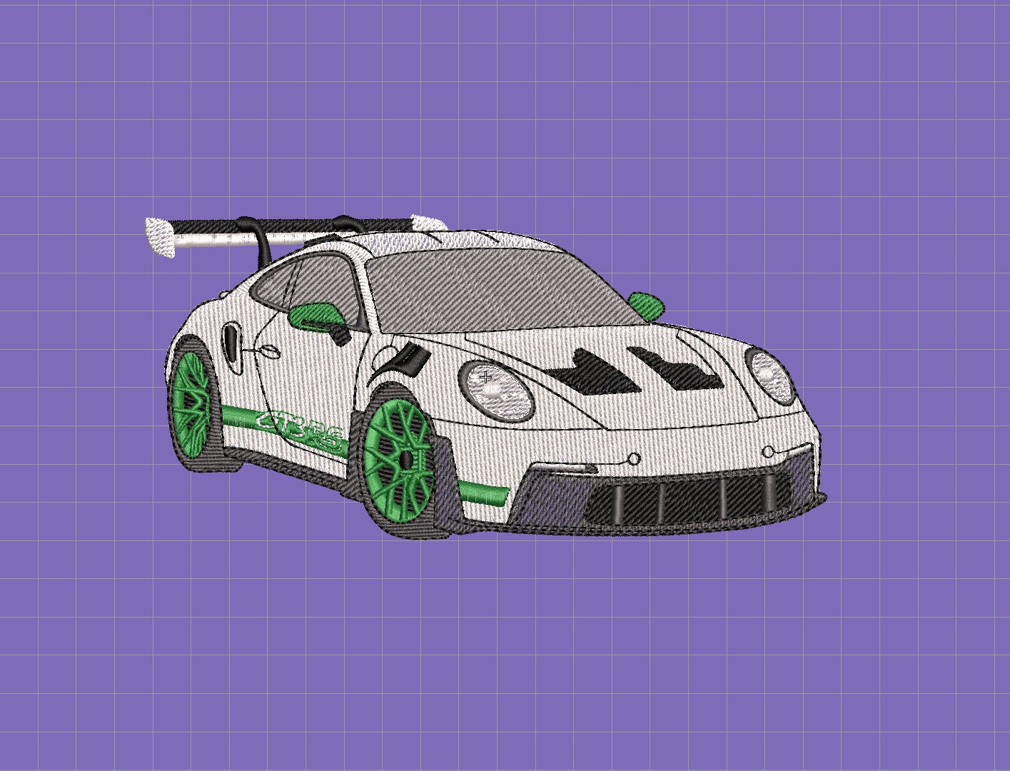 Porsche Car 911 Gt3 Embroidery File - Etsy