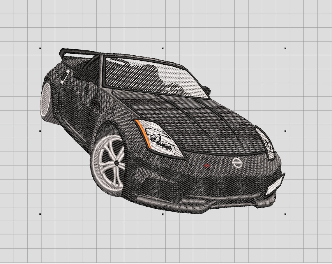 Nissan 350Z Embroidery File | .pes .dst .exp | Car Lover Design for ...