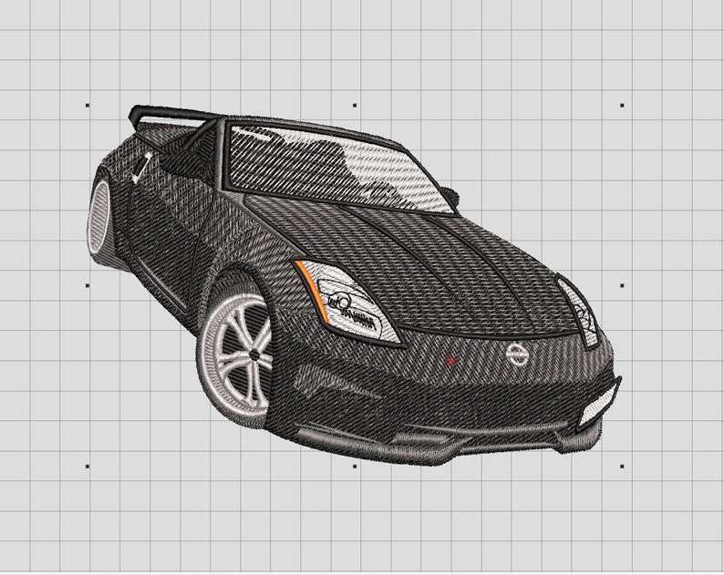 Machine Embroidery Design Nissan 350z - Etsy