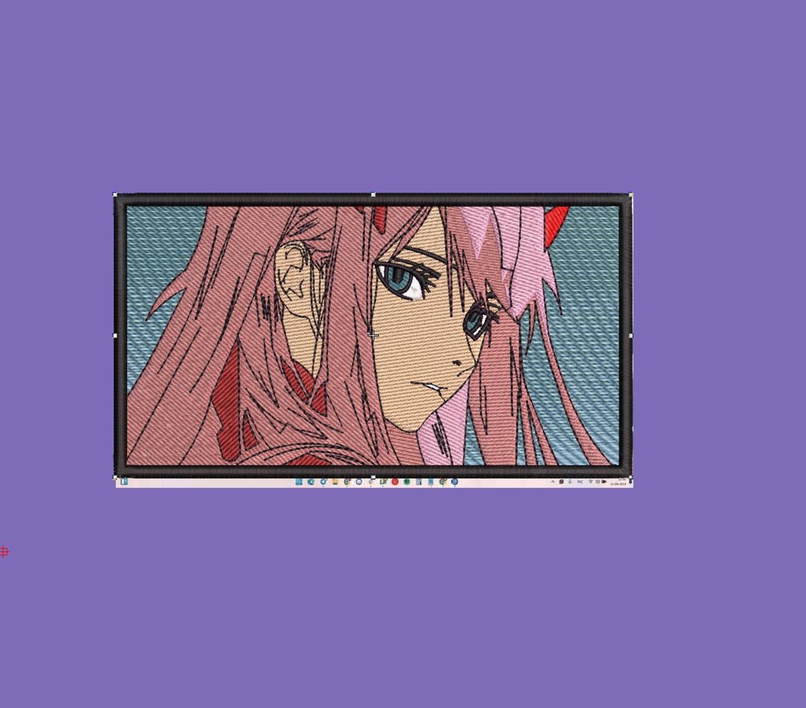Zero Two Embroidery File – Darling in the Franxx Anime Design | Machine ...