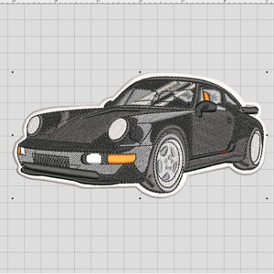 Porsche Car Embroidery File - Etsy