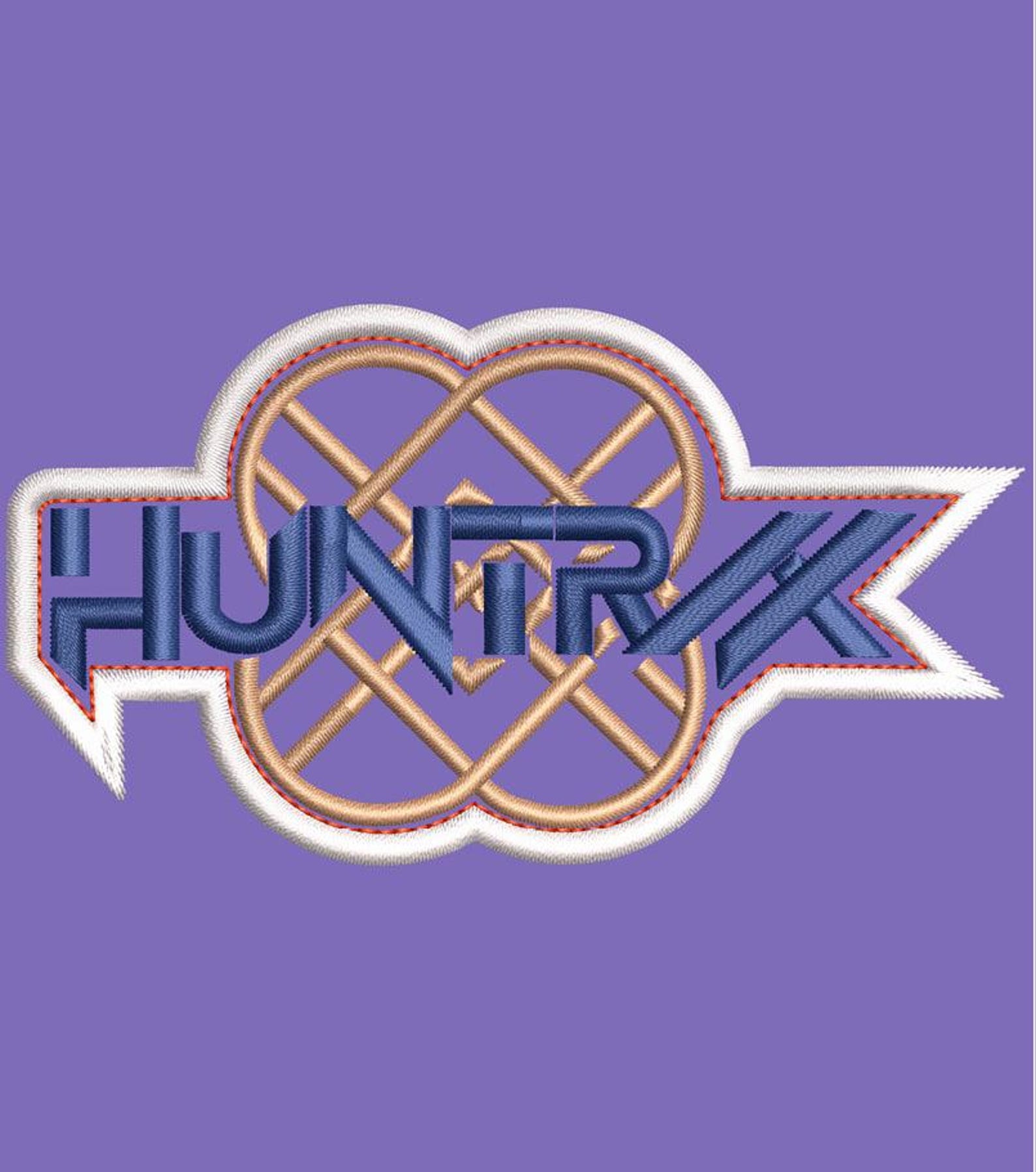 Anime Inspired Embroidery Design | Huntrix Logo Style Pattern | Digital ...